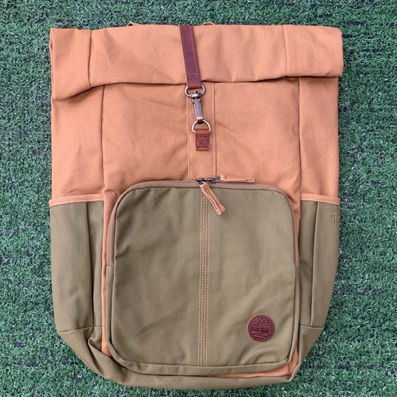 Timberland | Bags | Timberland Mens 24liter Roll Top Bronze Backpack ...